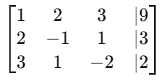 How to Solve Algebraic Linear Equations Using Augmented Matrix